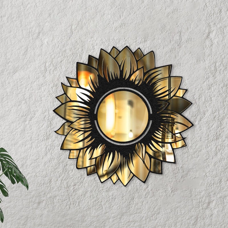 Sunflower Mirror - Etsy