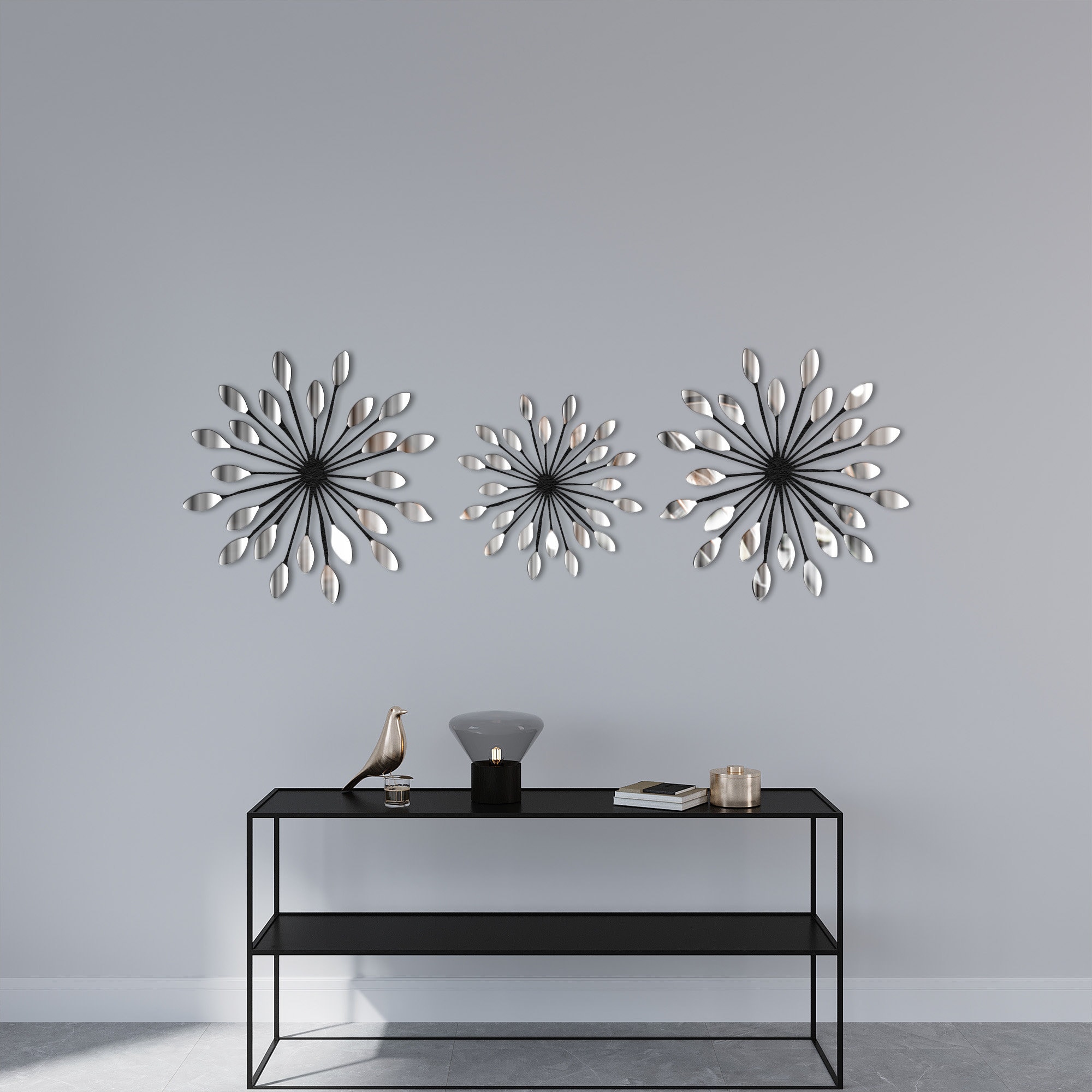 Drops Plexiglass Modern Metal Wall Decor, Living Room Metal Wall Art ...