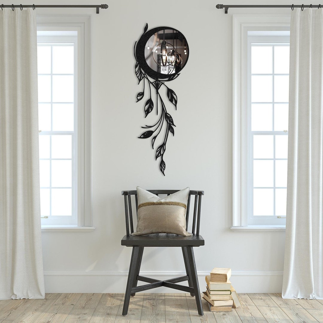 Moon and Ivy Metal Modern Plexi Wall Decor, Oversized Wall Decor ...