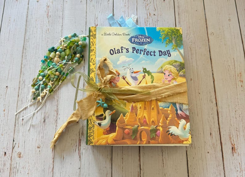 Disney Frozen Olafs Perfect Day Little Golden Book Junk Journal - Etsy