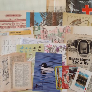 Paper Ephemera Pack Vintage and New Paper Ephemera for Junk Journals ...