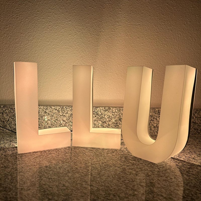 Lamp Letter - Etsy