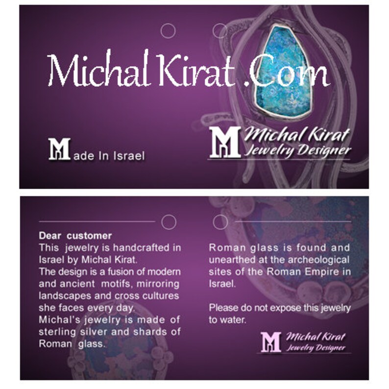 Roman Glass Magdala Sea of Galilee Cross Pendant Unique 925 - Etsy