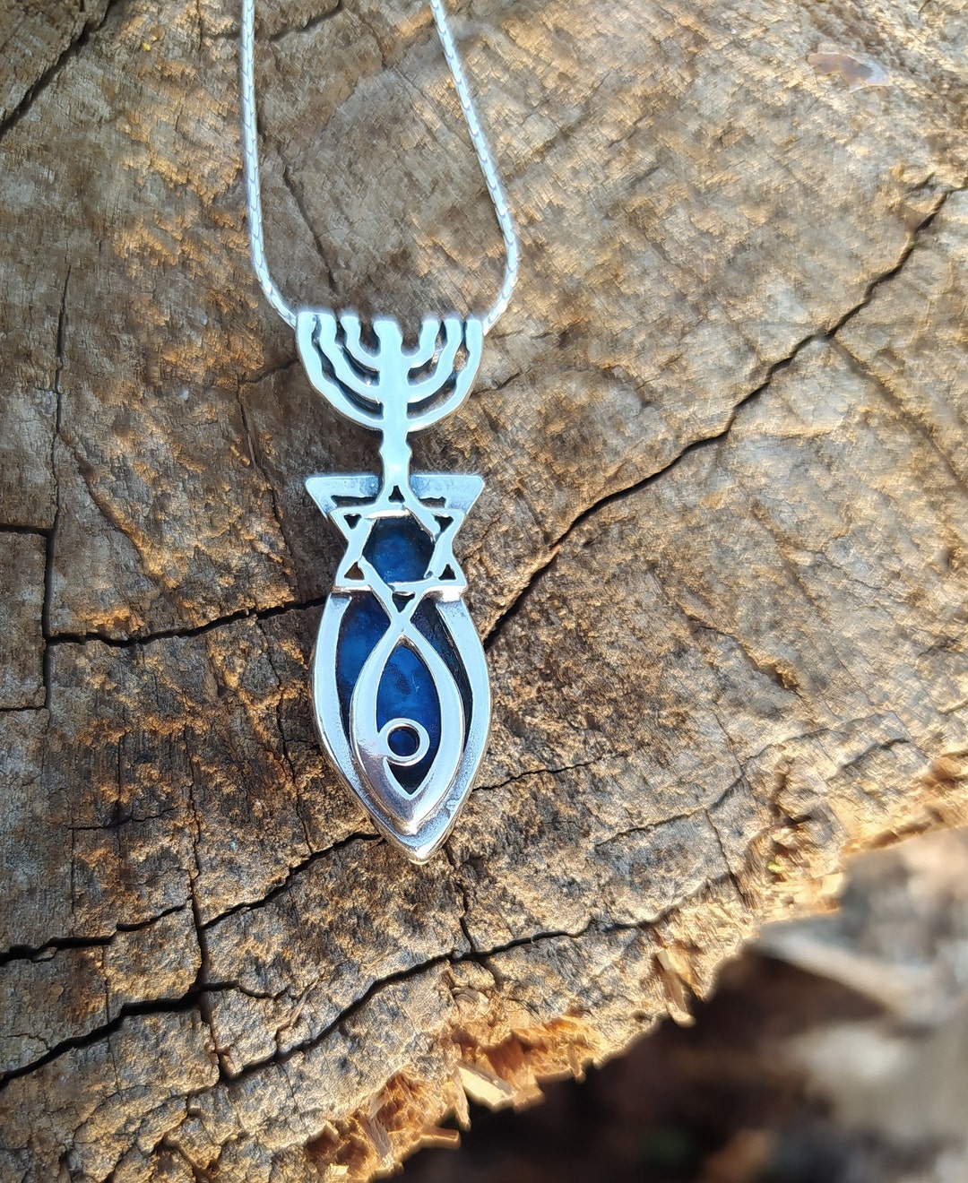 Messianic Seal Grafted In, Roman Glass Necklace, Sacred Fish, Christian ...