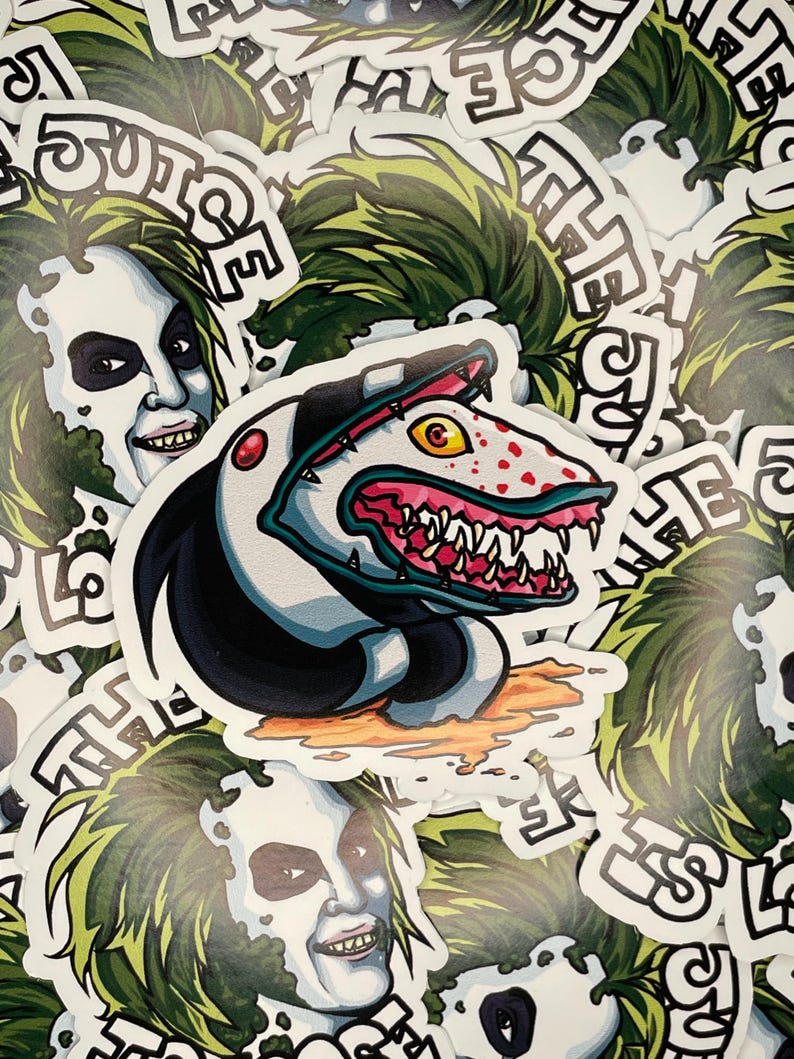 Beetlejuice Sandworm Sticker Set - Etsy
