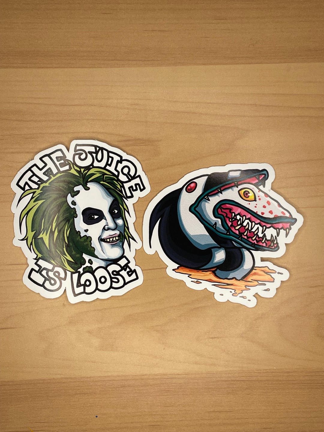 Beetlejuice and Sandworm Combo (stickers) - Etsy