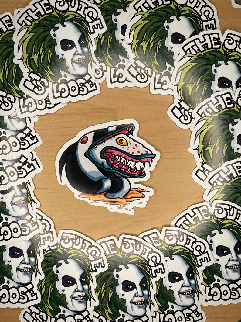 Beetlejuice Sandworm Sticker Set - Etsy