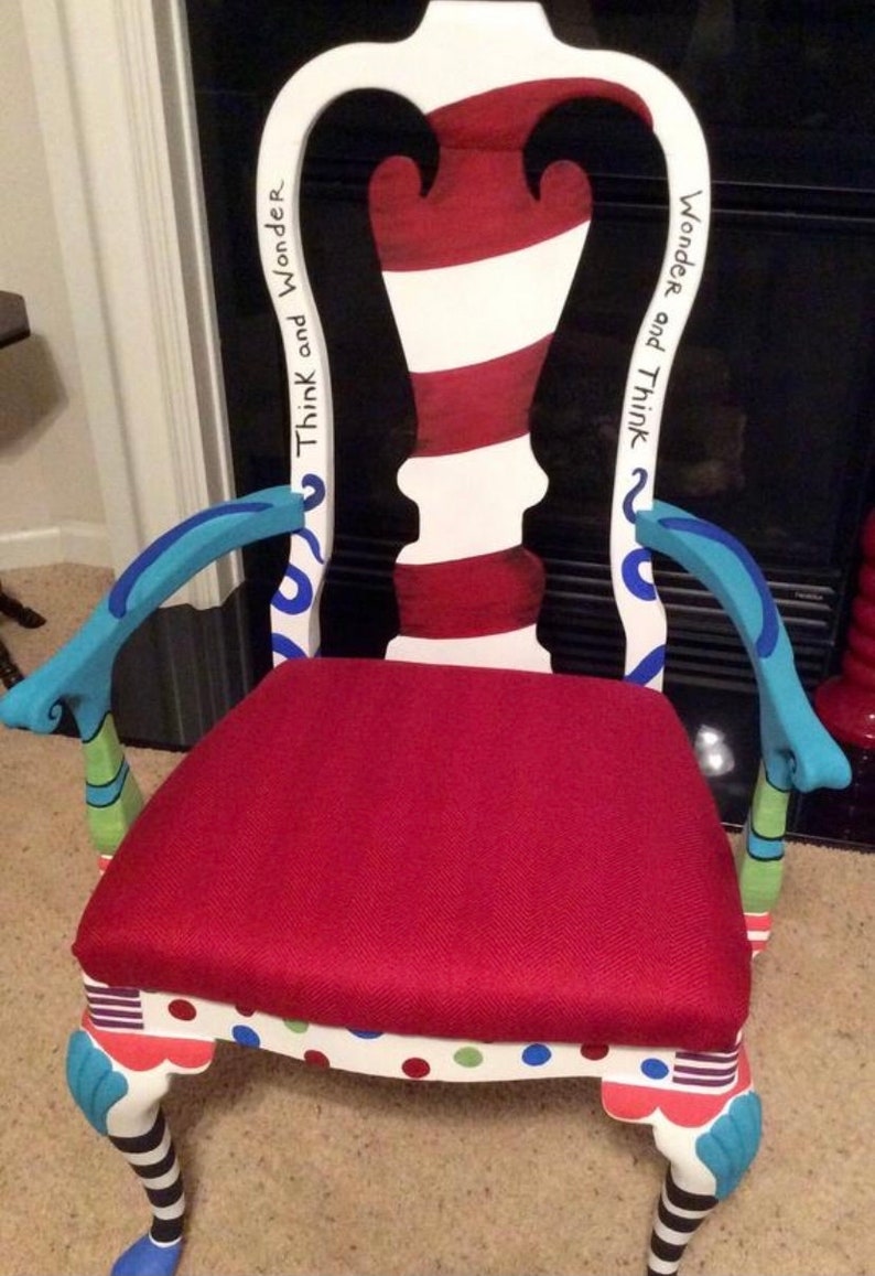 Seuss Inspired Chair, “customize Me” Chair, Whimsical to Match Your ...