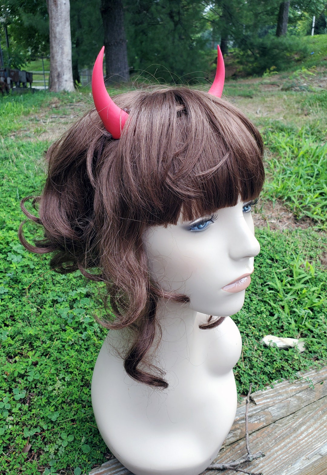 Raspberry Pink Devil Horns Costume Accessory - Etsy