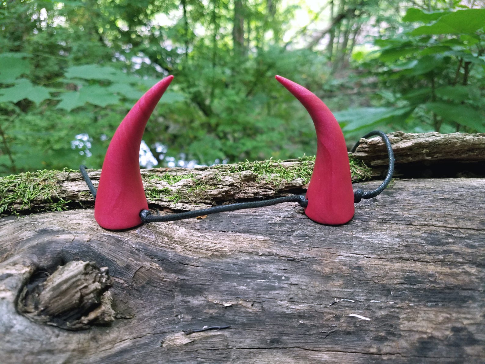 Shimmering Magenta Devil Horns Costume Accessory - Etsy