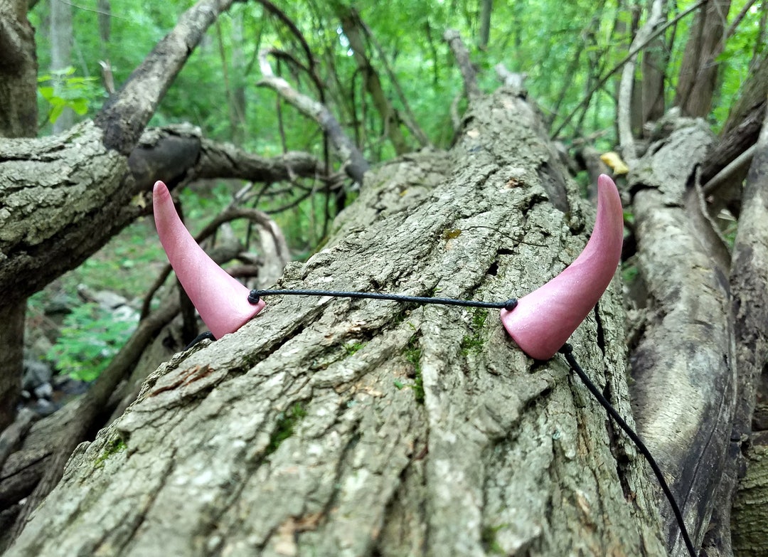 Princess Pink Shimmer Devil Horns Costume Accessory - Etsy