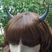 Shimmering Dark Silver Devil Horns Costume Accessory - Etsy