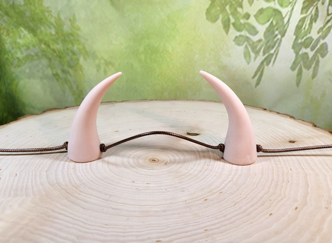 Translucent Beige Devil Horns Costume Accessory - Etsy