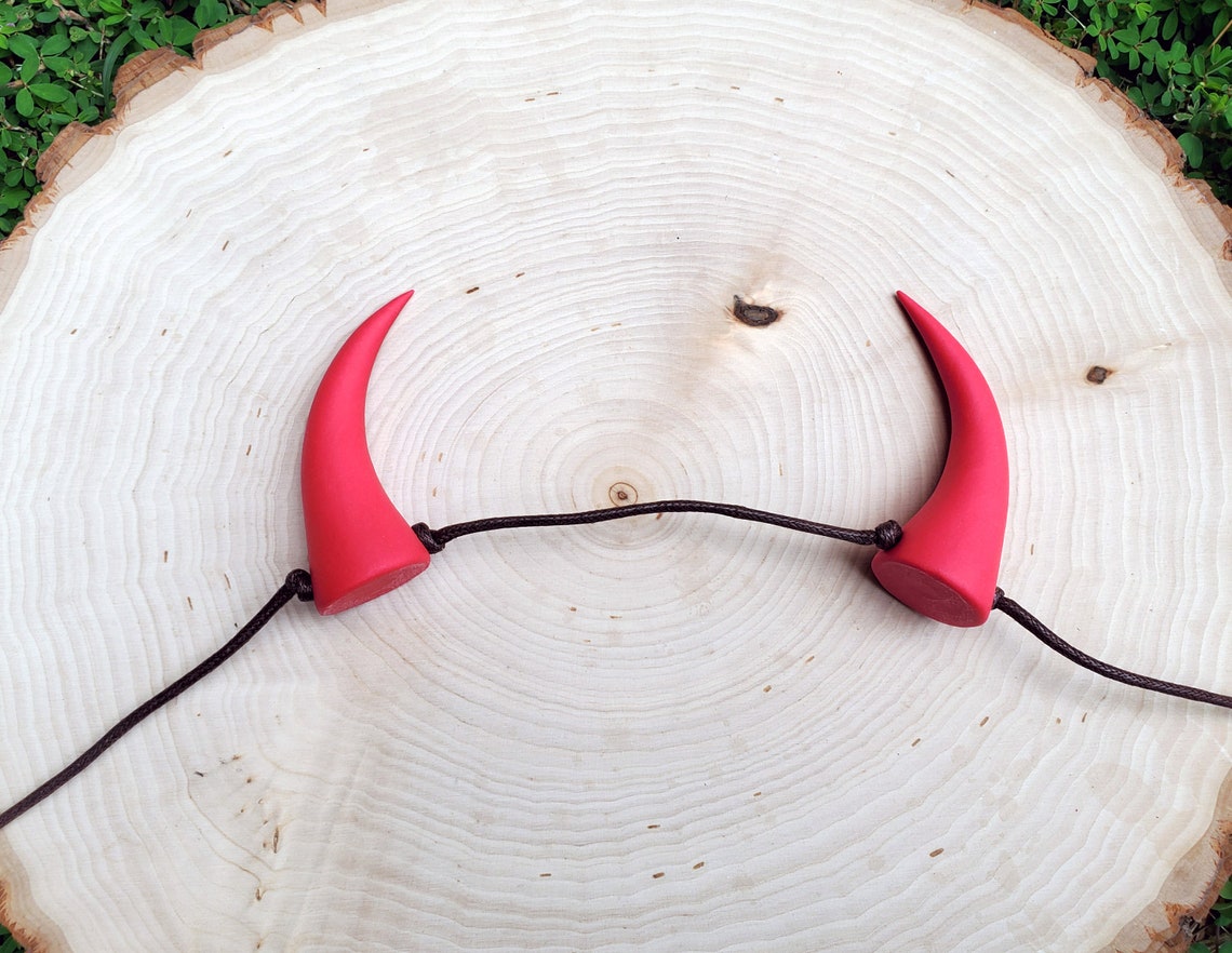 Raspberry Pink Devil Horns Costume Accessory - Etsy