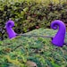 Curly Matte Dark Purple Devil Horns Costume Accessory - Etsy