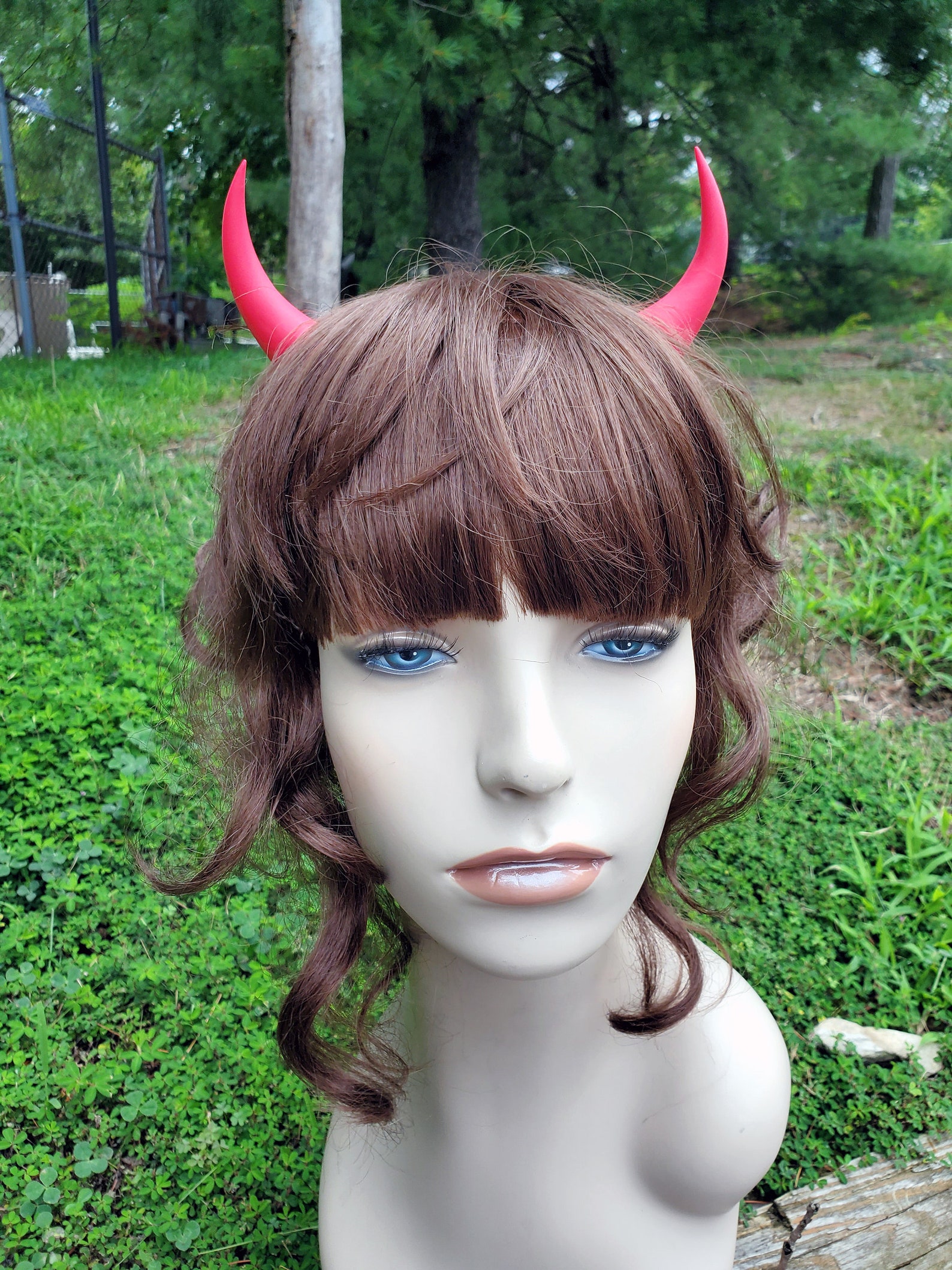 Raspberry Pink Devil Horns Costume Accessory - Etsy