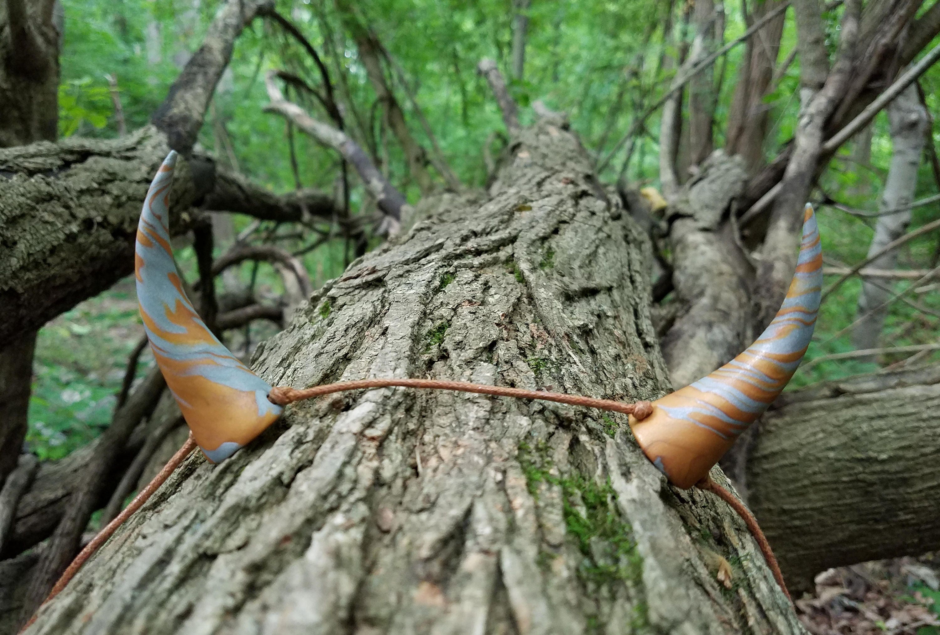 Silver and Gold Swirl Devil Horns Costume Accessory | Etsy