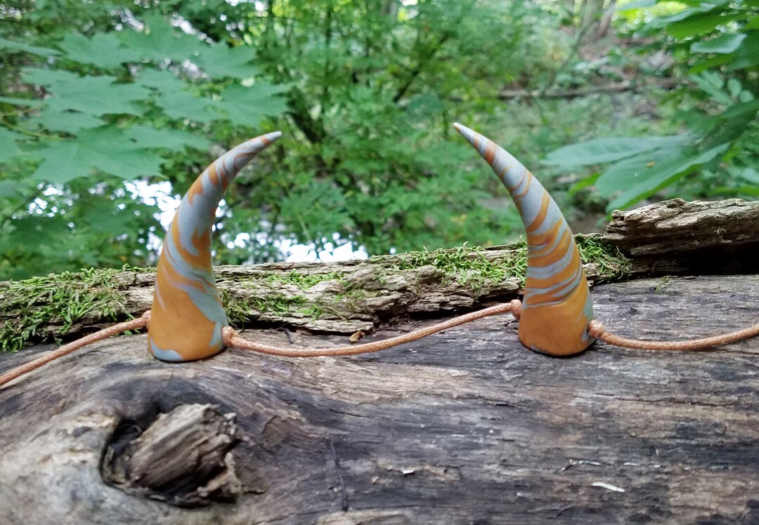 Silver and Gold Swirl Devil Horns Costume Accessory - Etsy