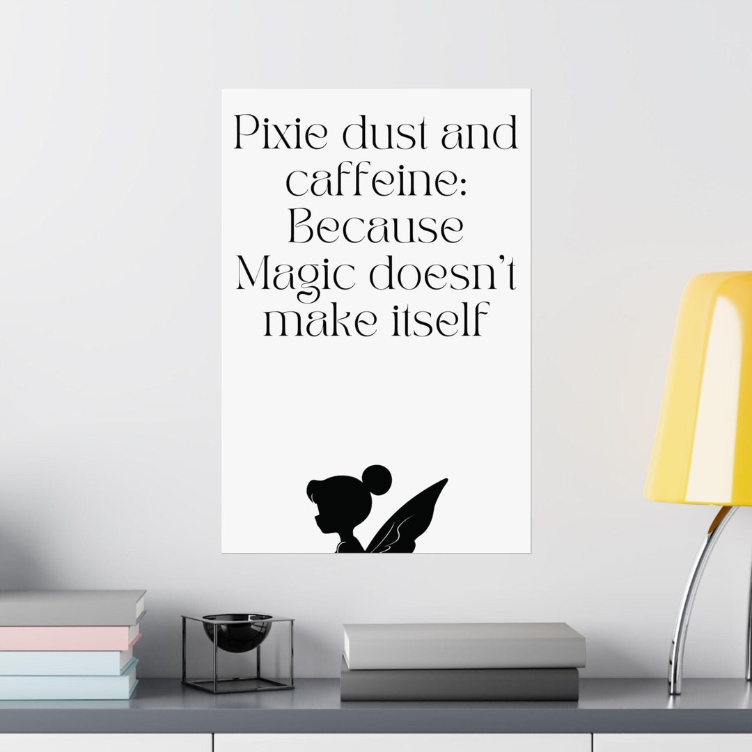 Tinkerbell-inspired Fairy Poster, Disney Wall Art, Peter Pan Decor, DCP ...