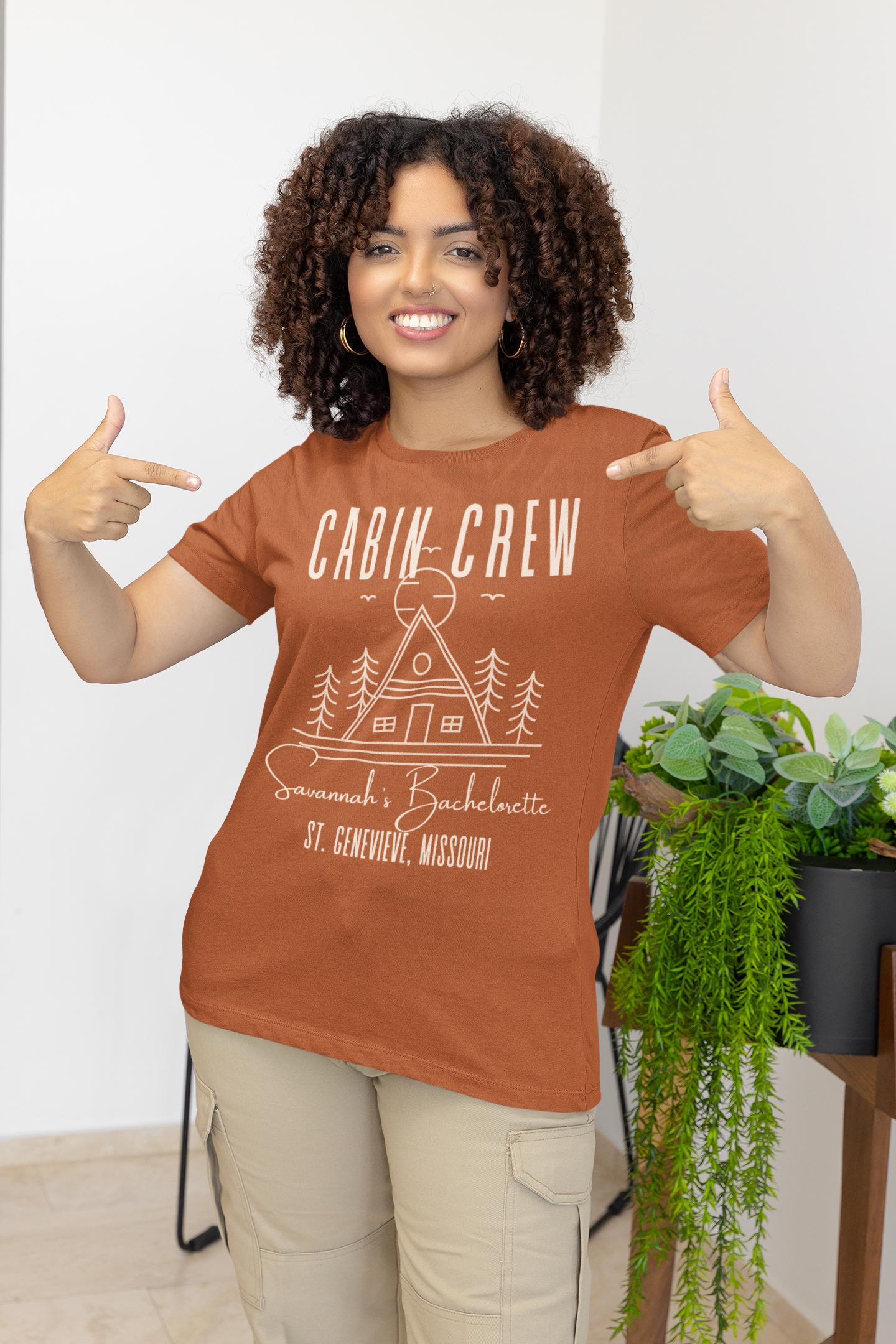 CABIN CREW T-shirt | Customizable Adventure Tee for Groups, Group ...