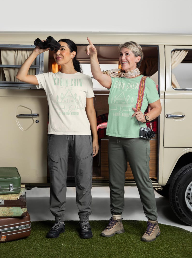 CABIN CREW T-shirt | Customizable Adventure Tee for Groups, Group ...