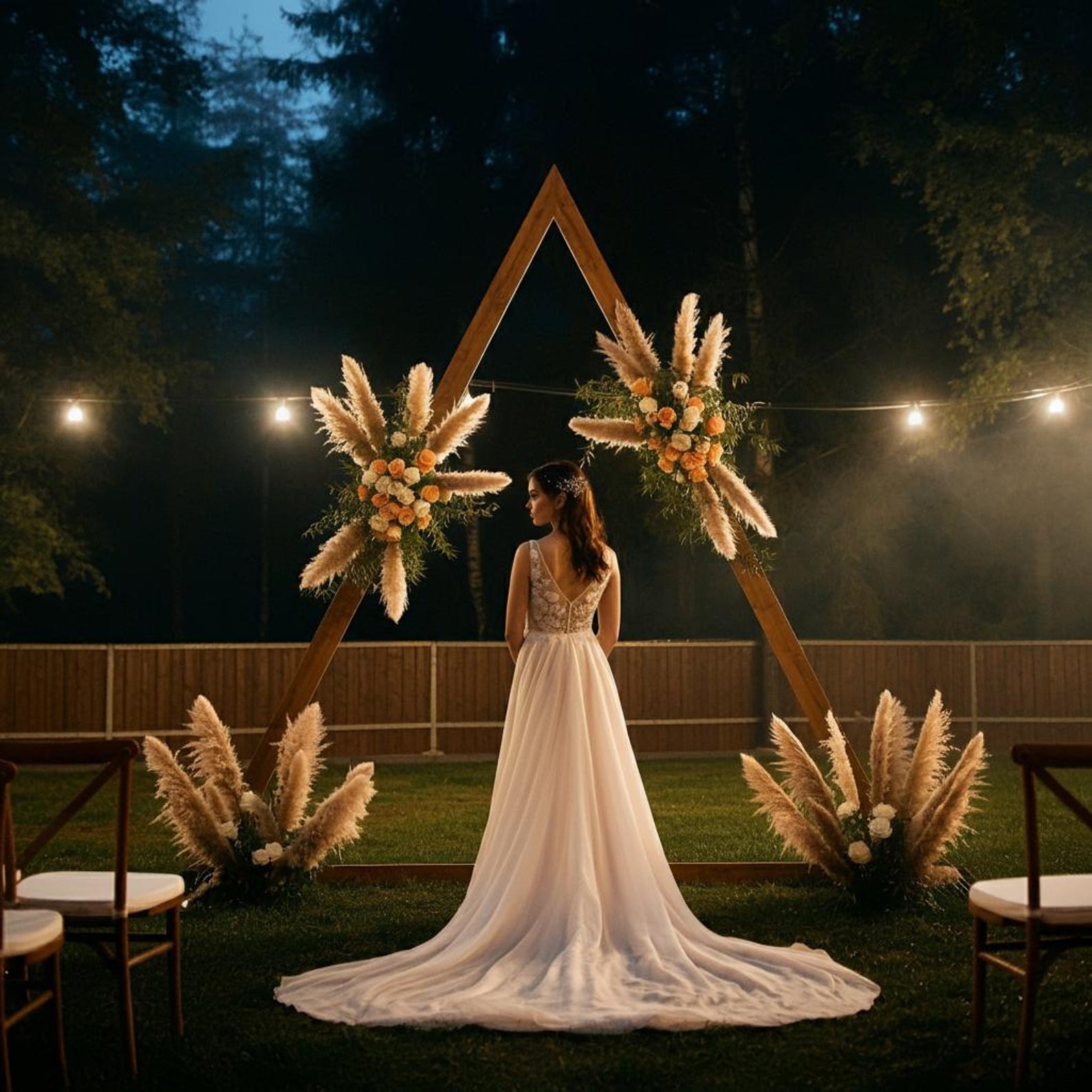 DIY Wooden Triangle Wedding Arch Plans: Rustic Wedding & Ceremony Decor ...
