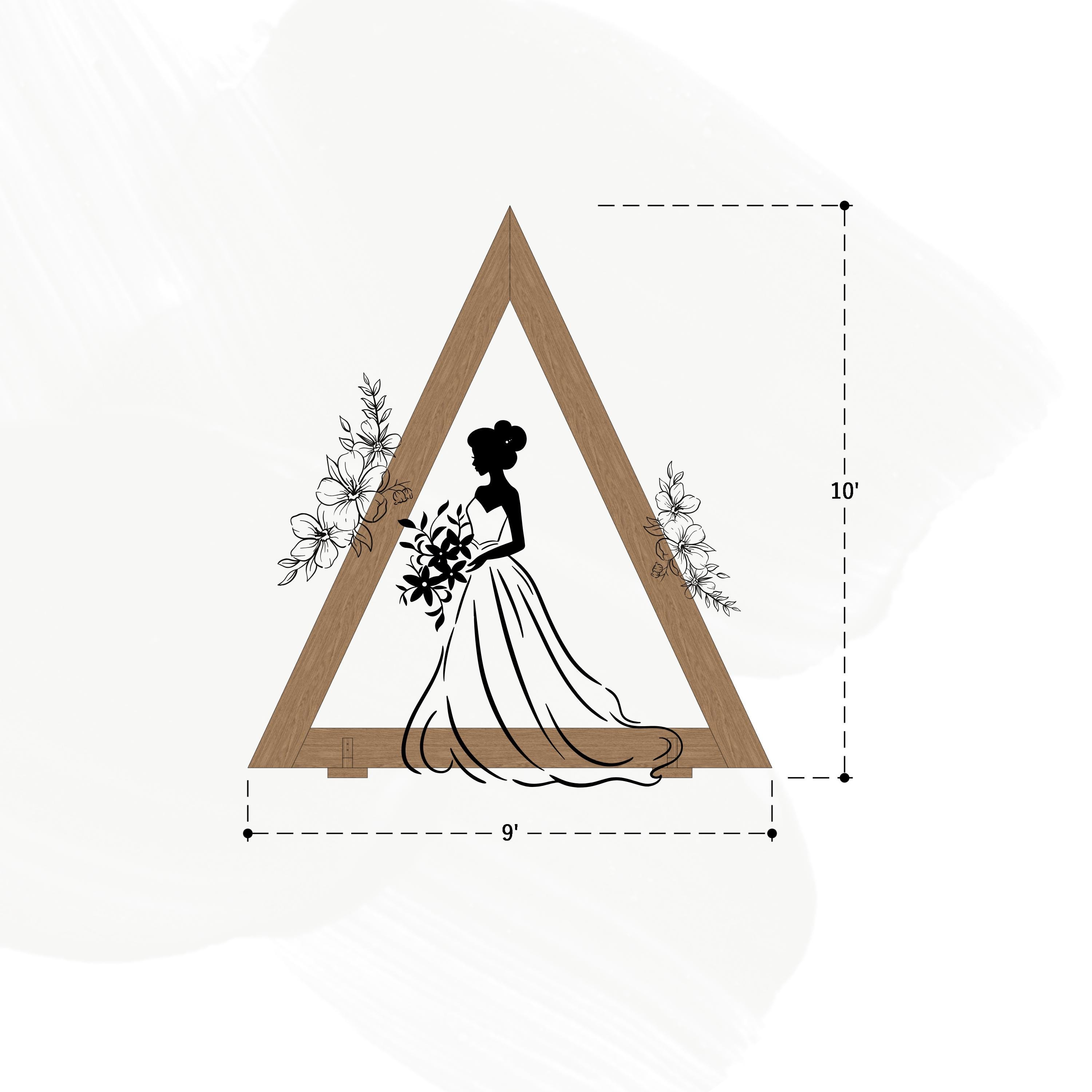 Stunning Triangle Wedding Arch DIY Plans – Perfect for Ceremonies ...