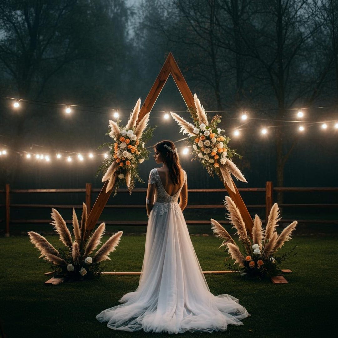Triangle Wooden Wedding Arch Plans – DIY PDF Instructions With Step-by ...