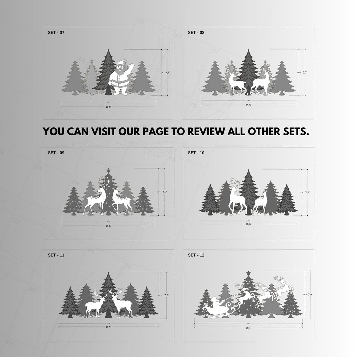 DIY Christmas Silhouettes, Garden Decor - Santa and Deers ...