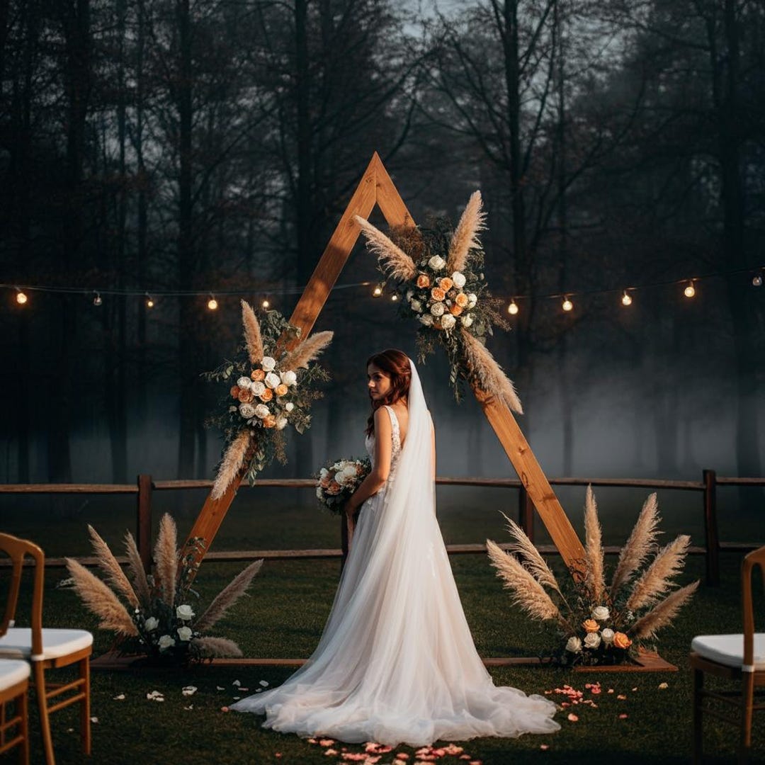 DIY Triangle Wooden Wedding Arch Plans – Step-by-step Guide for a ...