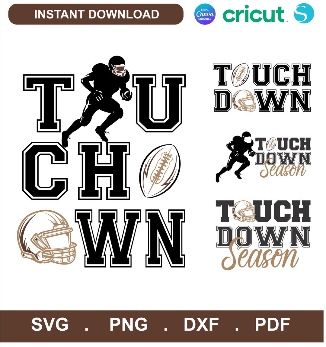 Touchdown Svg, Touchdown Png, Football Season Svg, College Football Svg ...