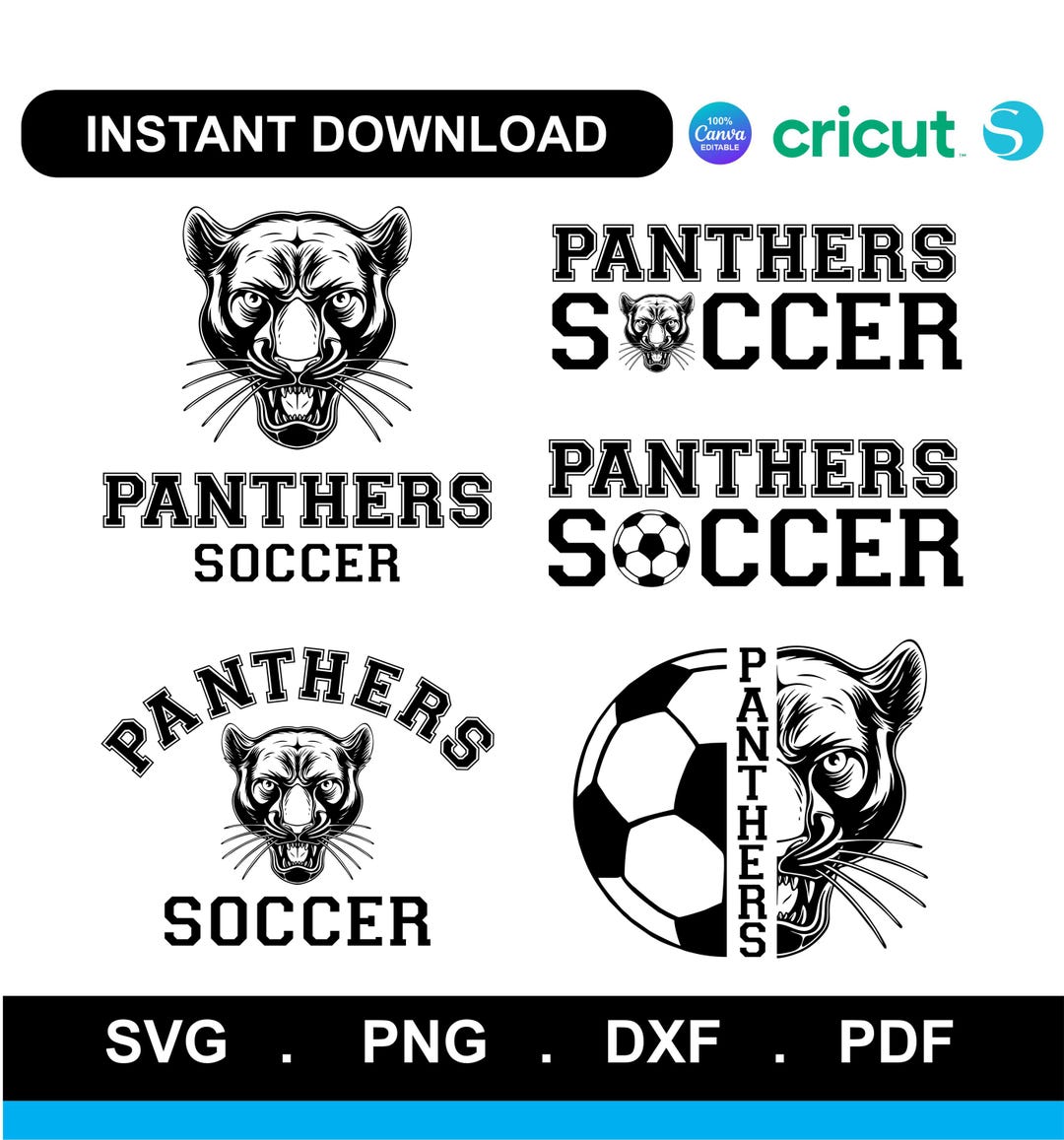 Panthers Svg Soccer Svg Panther Svg Panthers Svg Sports Jersey Cricut ...