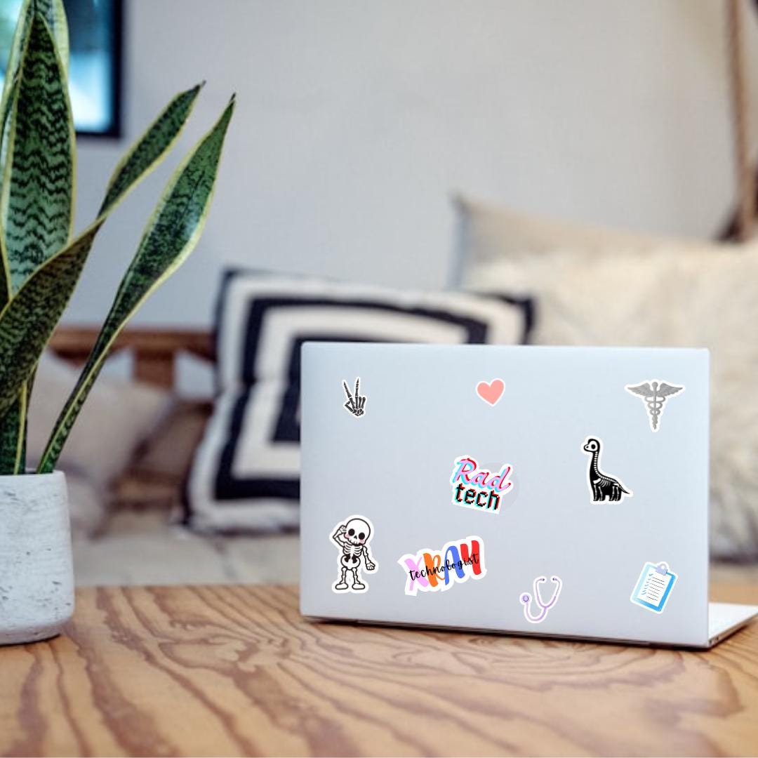 Radiology Technician Stickers, Vinyl Decals, Medical Imaging Stickers ...