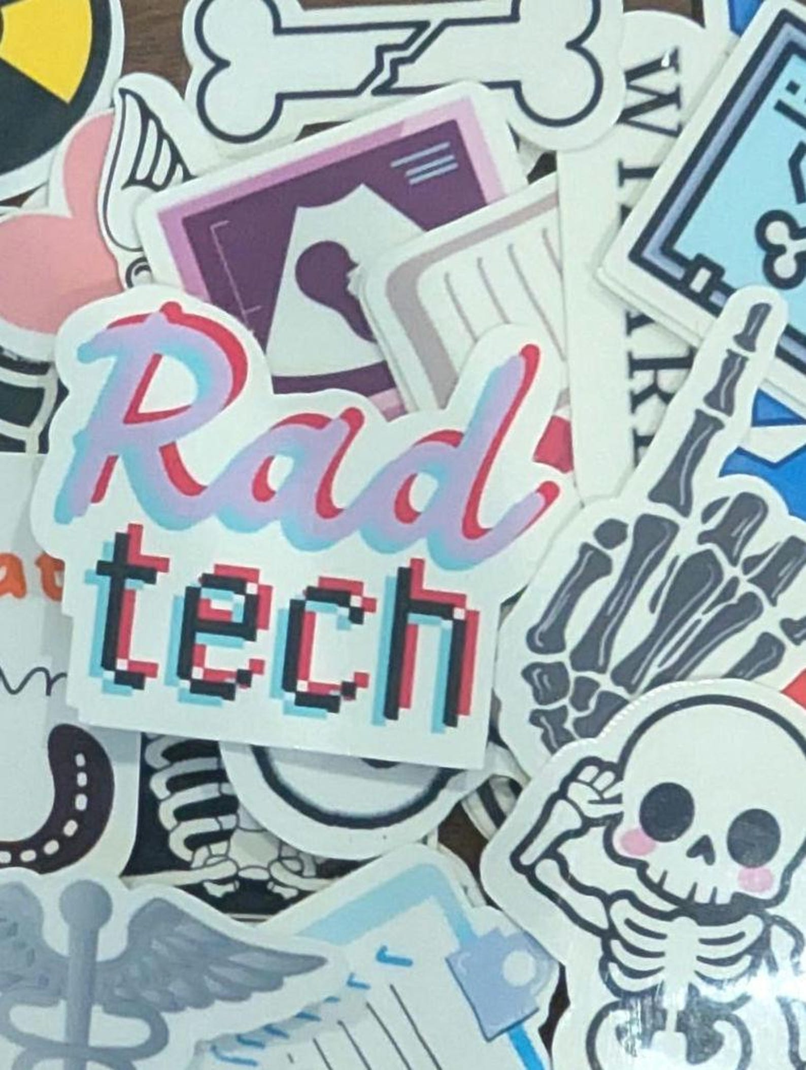 Radiology Technician Stickers, Vinyl Decals, Medical Imaging Stickers ...