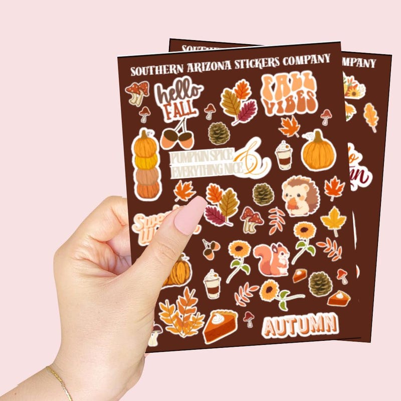 Autumn Stickers - Etsy