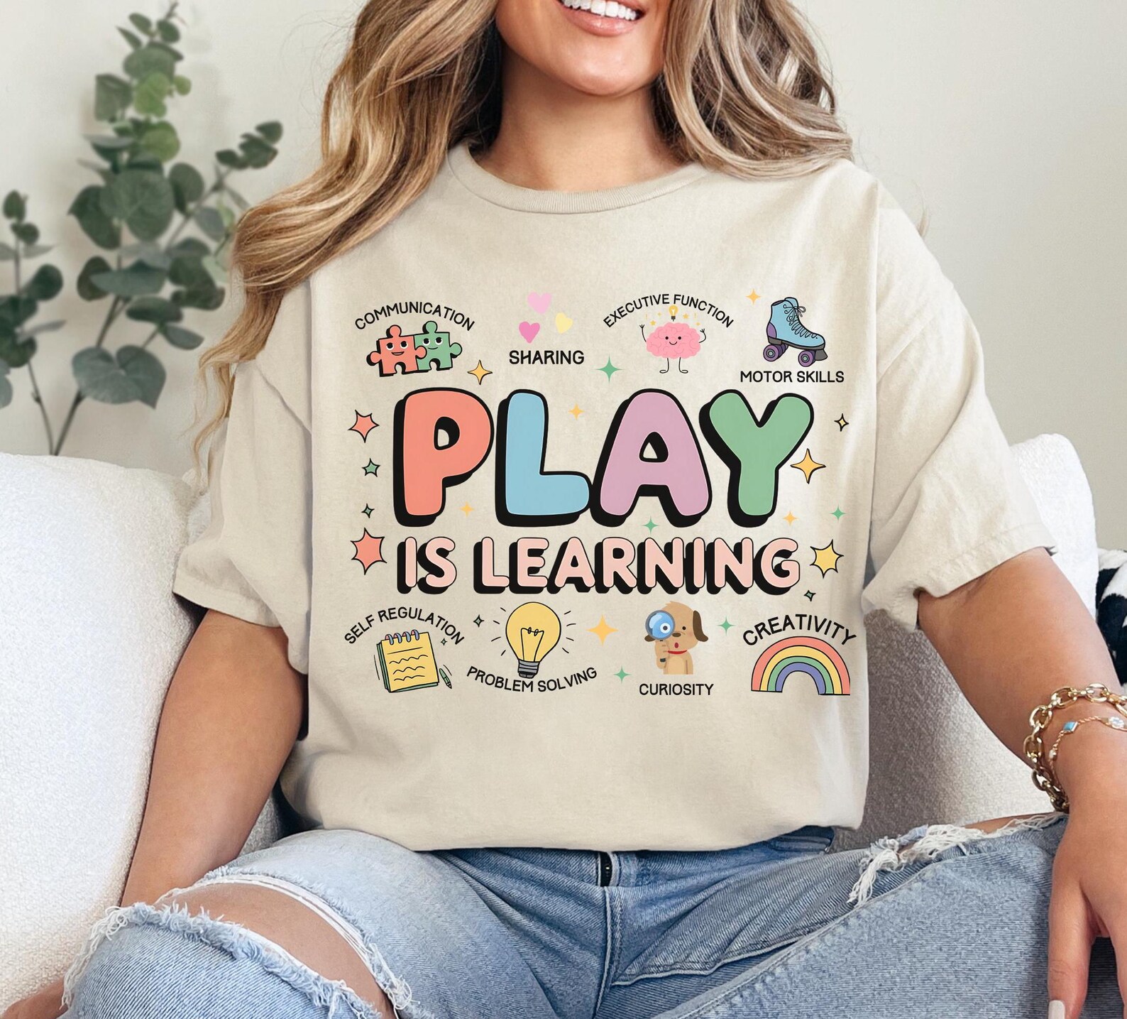 Play is Learning Png, Back to School Teacher Png, Gift for Teacher ...