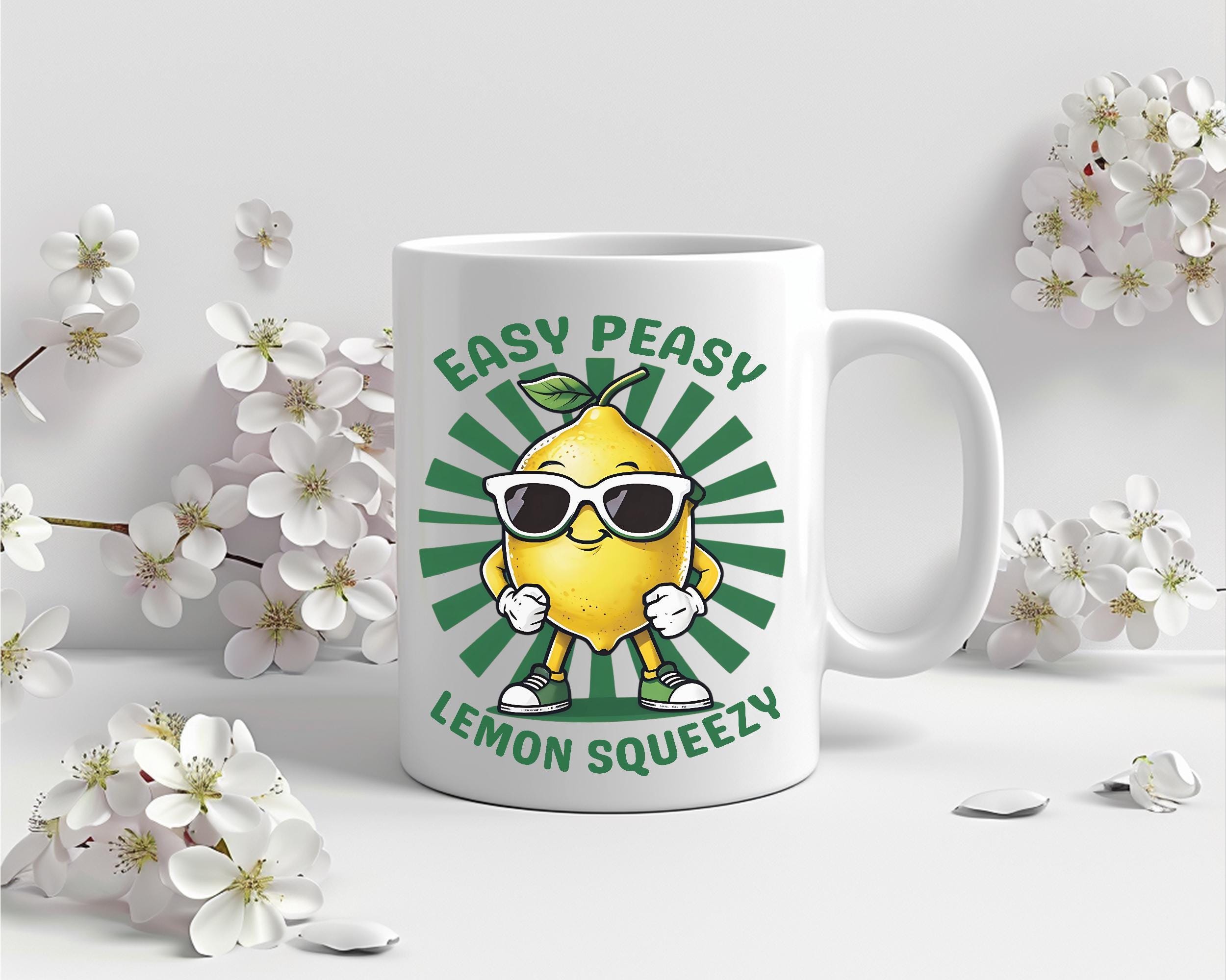 Easy Peasy Lemon Squeezy PNG: Girly Summer Shirt Design (digital ...