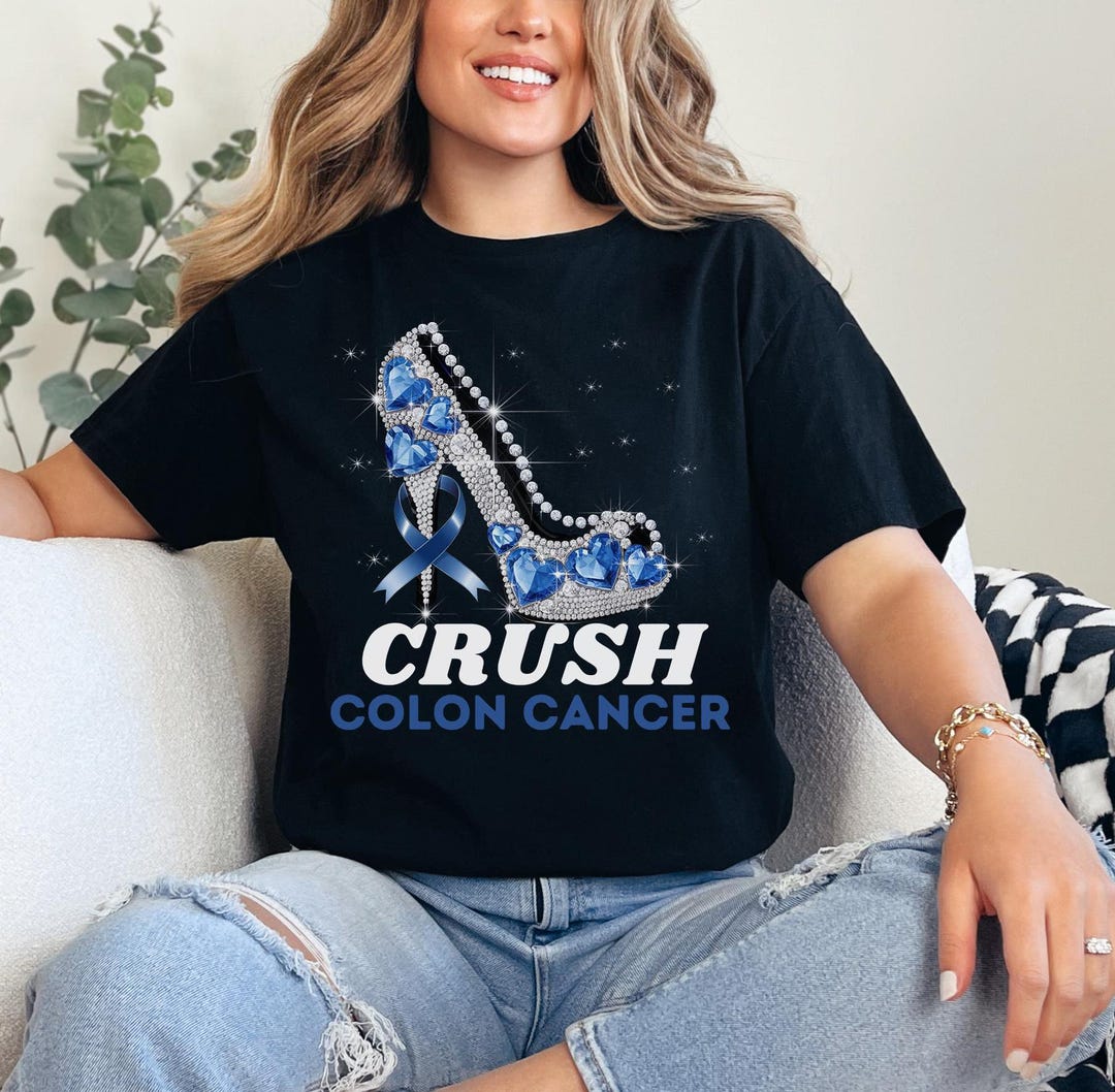 Crush Colon Cancer Png, Blue Ribbon Women Colonscopy Colorectal Colon ...