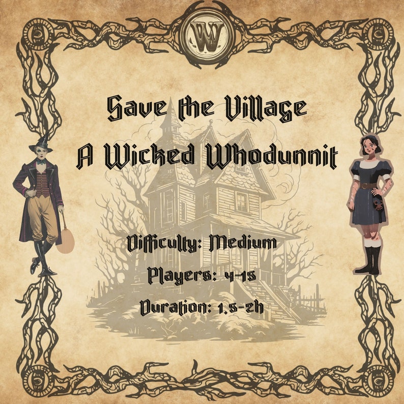 Save the Village: Witch Hunt Murder Mystery Party Game - Halloween ...