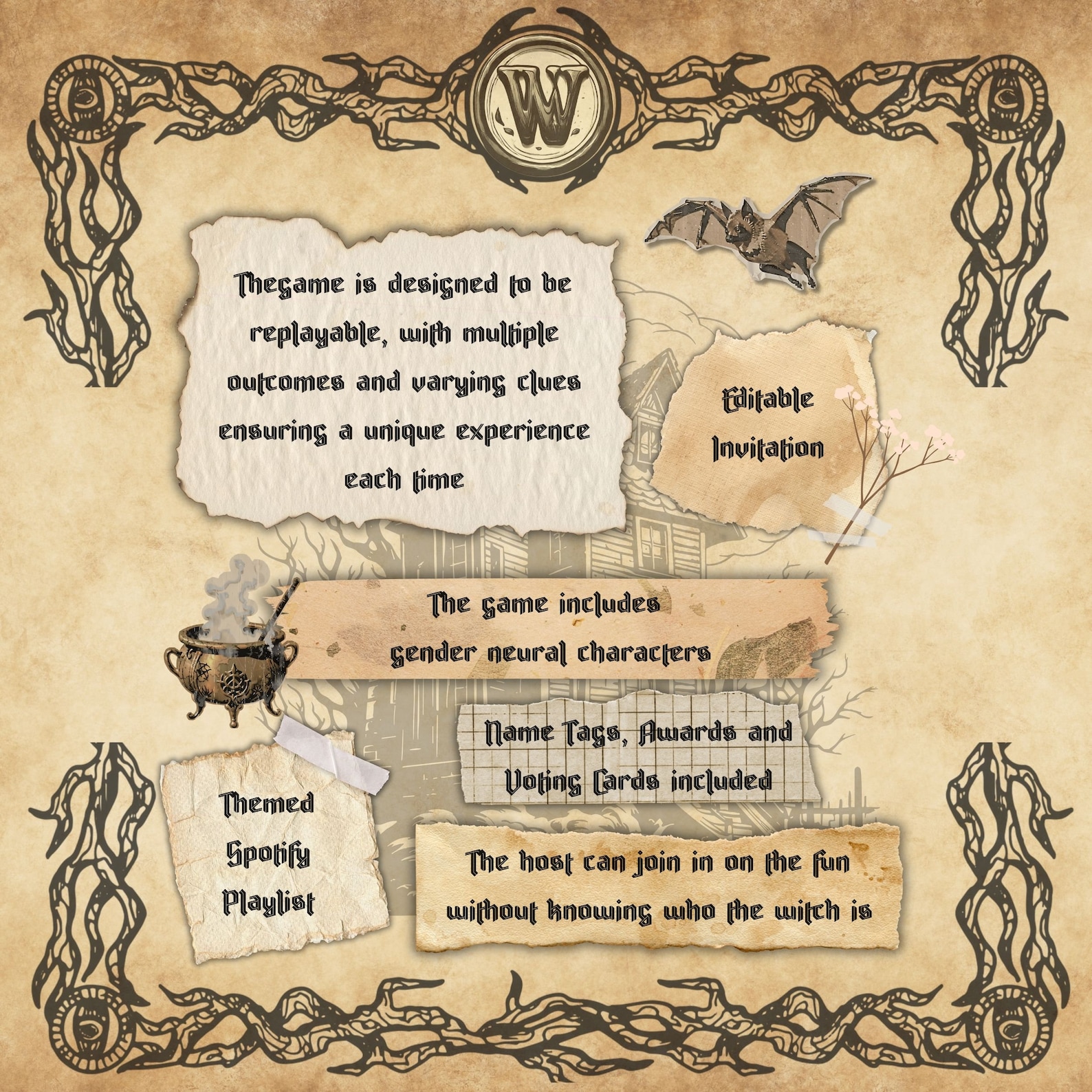 Save the Village: Witch Hunt Murder Mystery Party Game - Halloween ...