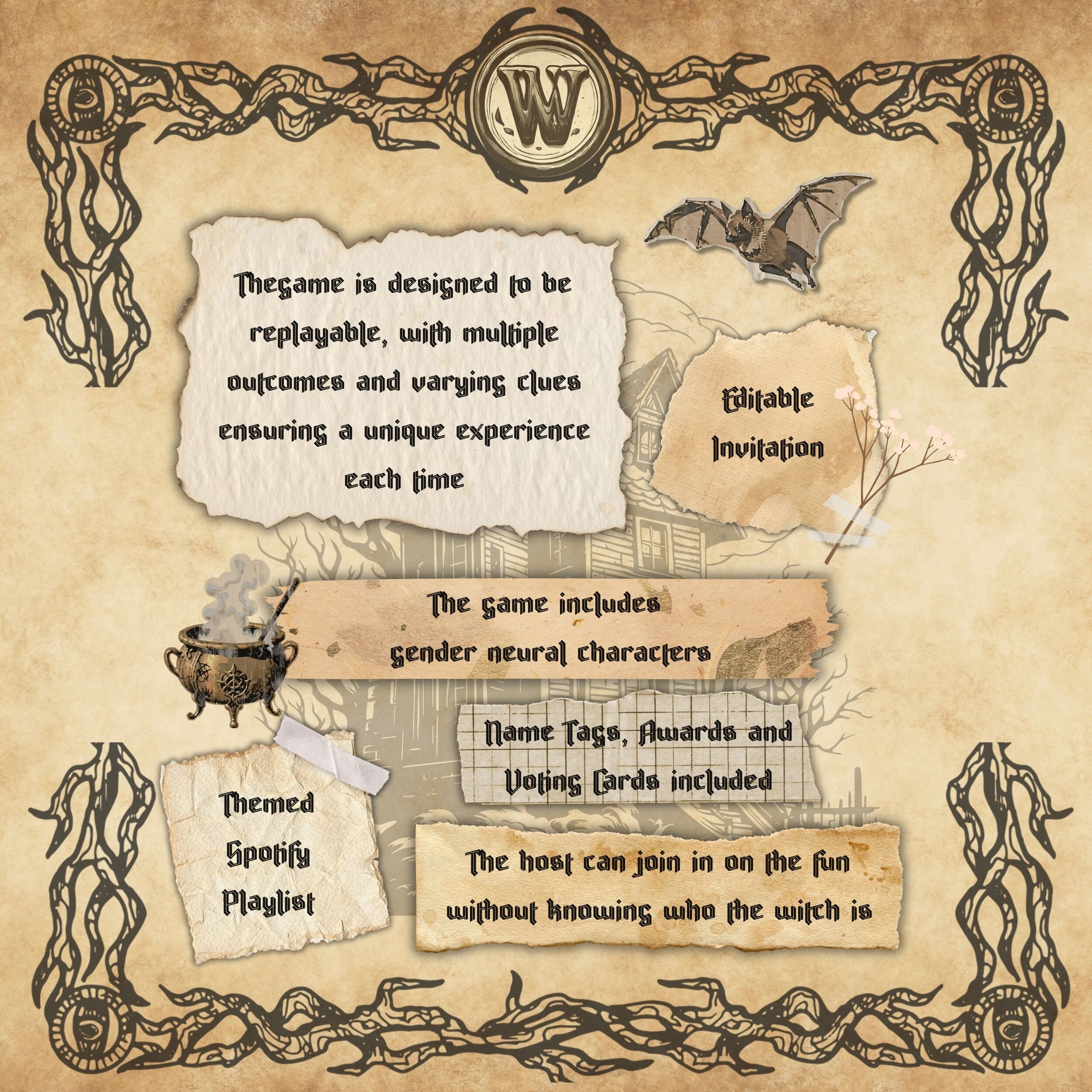 Save the Village: Witch Hunt Murder Mystery Party Game - Halloween ...