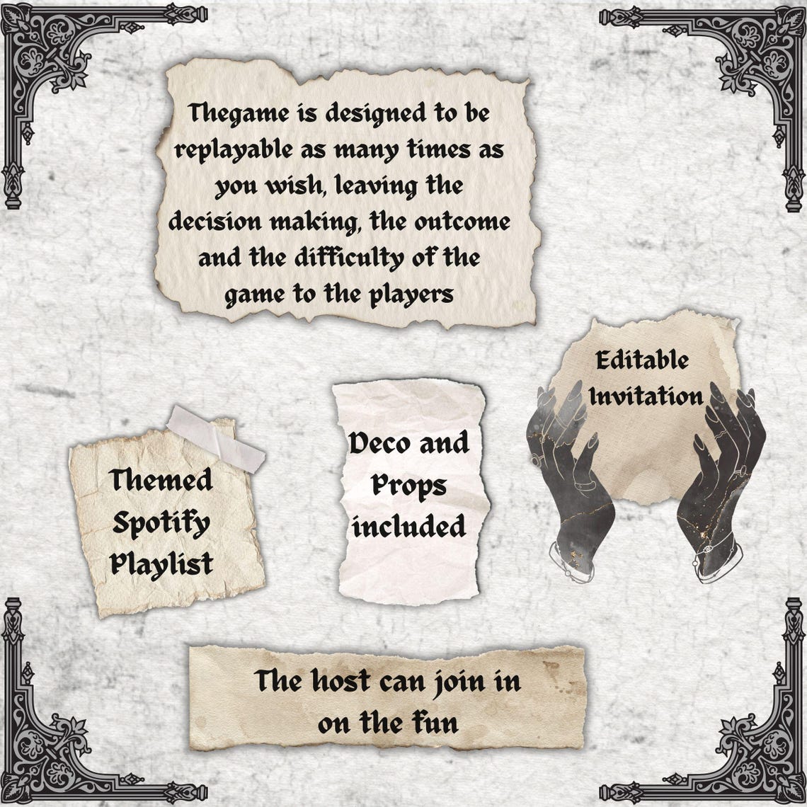 Ultimate Witch Coven Murder Mystery Game | Printable Party Kit for 6-15 ...