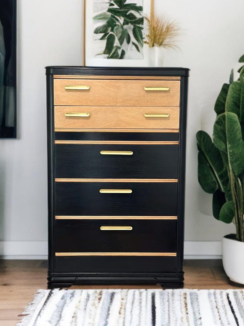 Refurbished Art Deco Dresser - Etsy