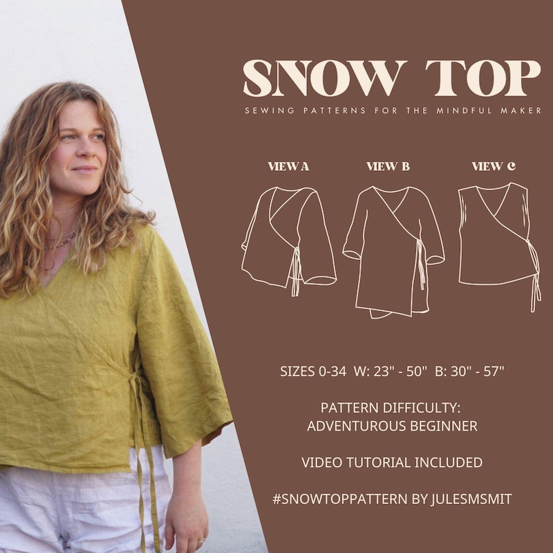 Linen Top Sewing Pattern - Etsy