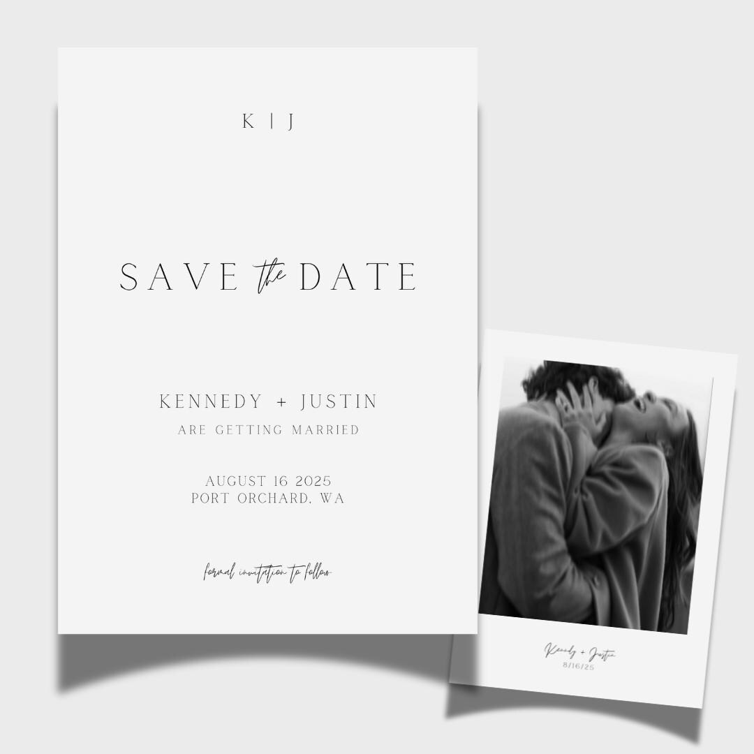 Minimalist Save the Date - Invite Template - Digital Download Only ...