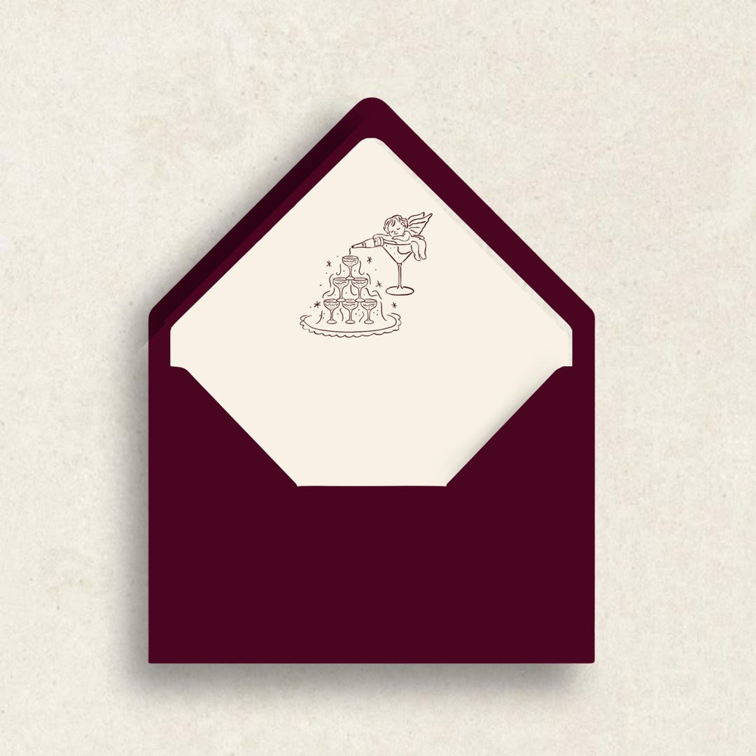 WEDDING ENVELOPE LINER Template | Save the Date, Wedding Invite, Rsvp ...