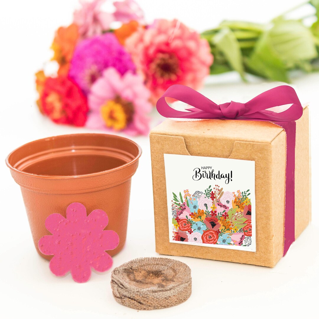 Happy Birthday Flower Seed Kit to Love, Nurture, and Grow - Gardening ...