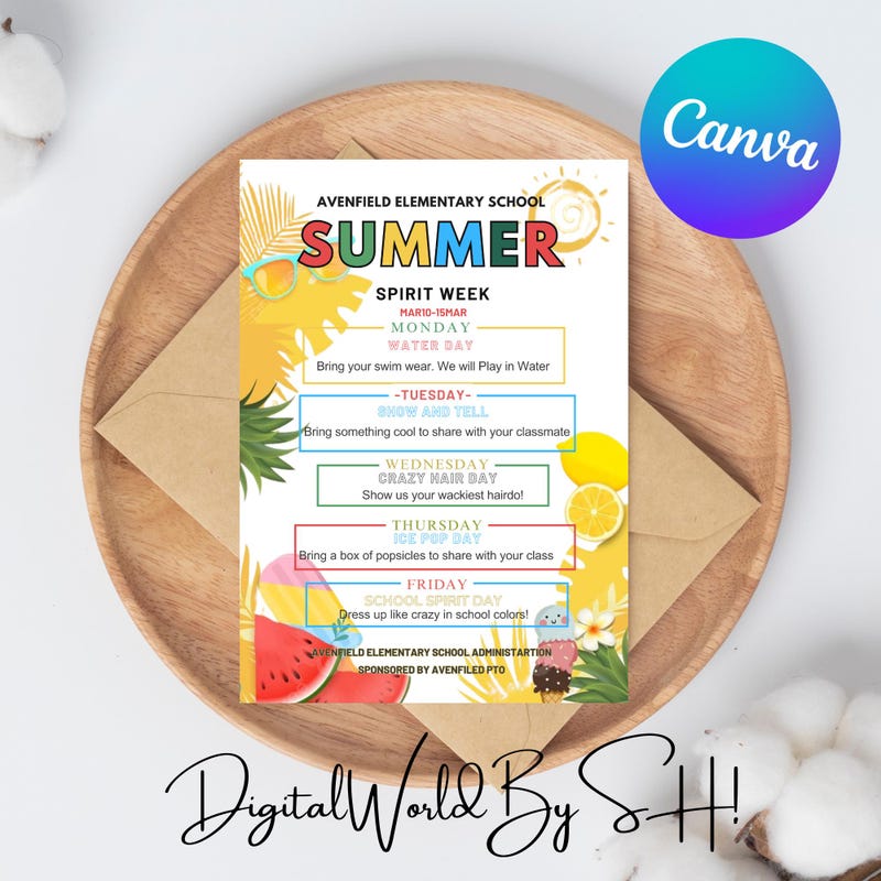 4th of July Spirit Weeks - Etsy