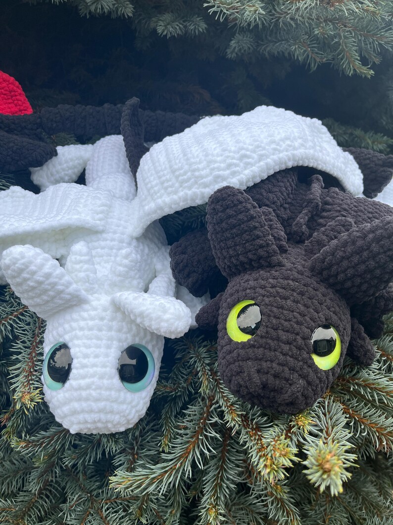 Nightshade the Fury Dragon Crochet Pattern (downloadable PDF) - Etsy