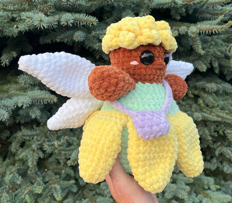 Piper the Petal Pixie LOW SEW Crochet Pattern (downloadable PDF) - Etsy